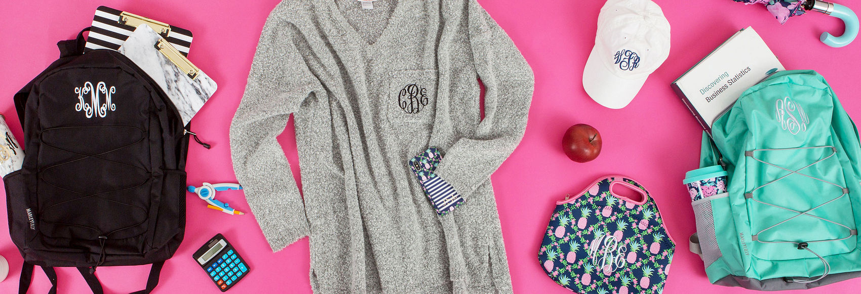 Back to School Supplies - Monogrammed Backpacks & Cases