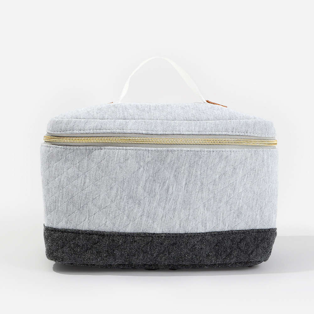 Personalized Colorblock Quilted Train Case | Marleylilly