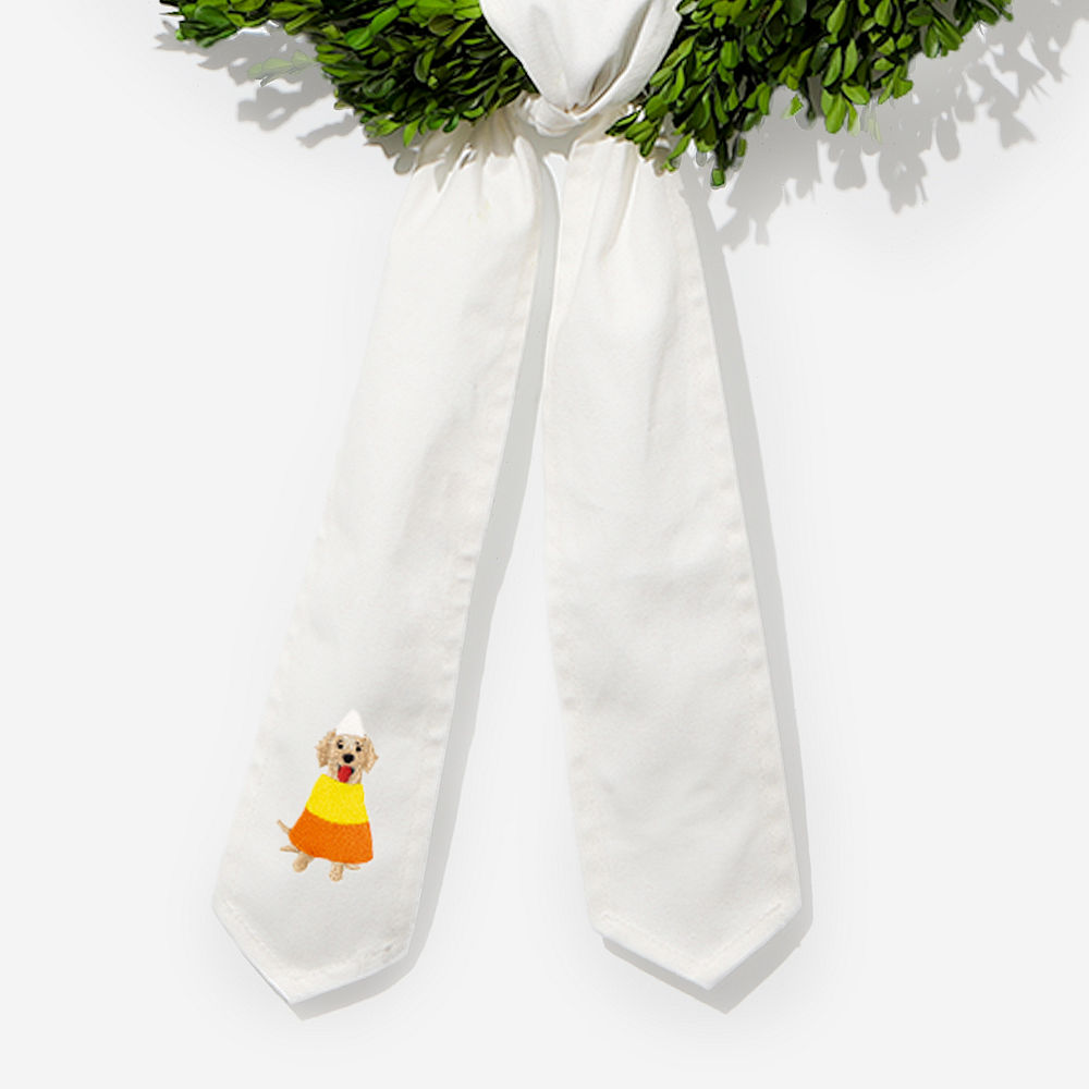 Monogrammed Fall Wreath Sash | Marleylilly