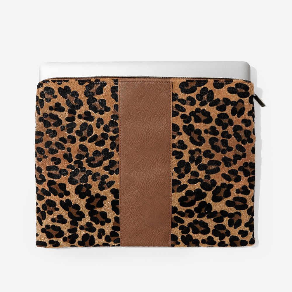 Personalized Leopard Laptop Sleeve | Marleylilly