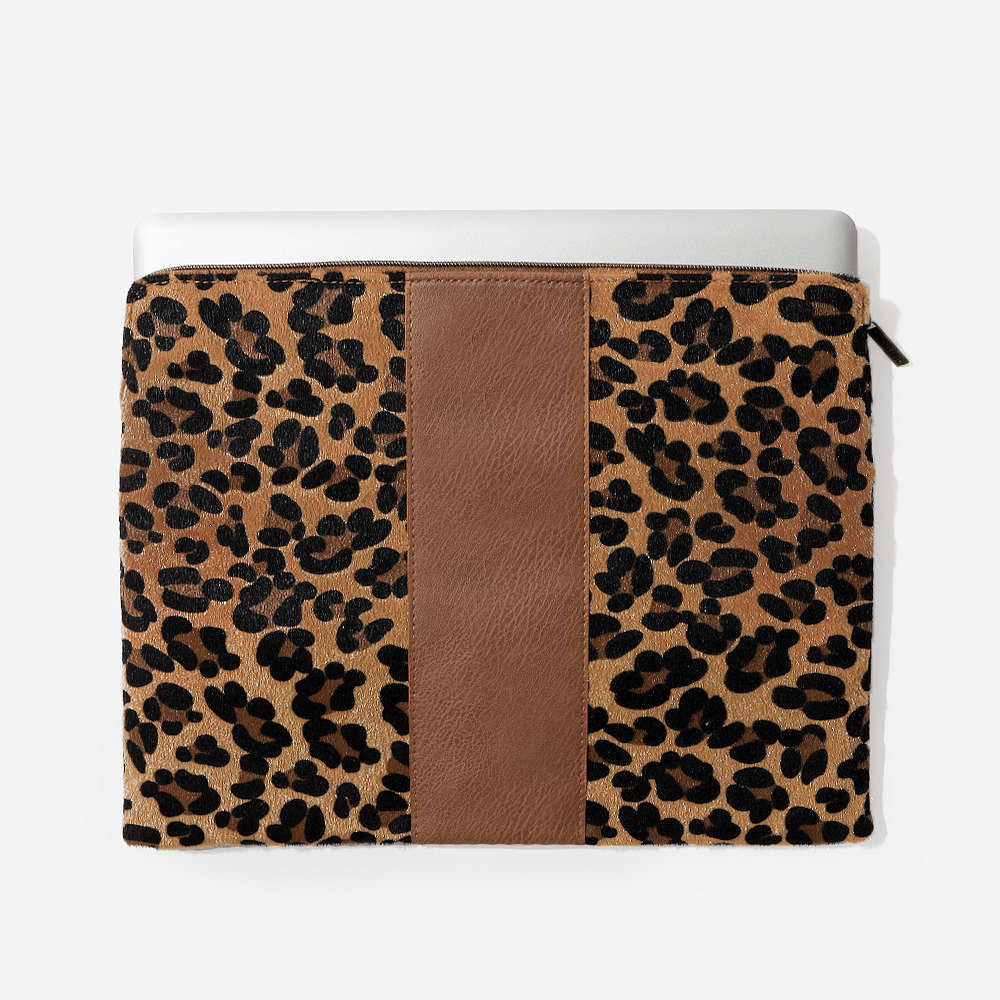 Personalized Leopard Laptop Sleeve | Marleylilly