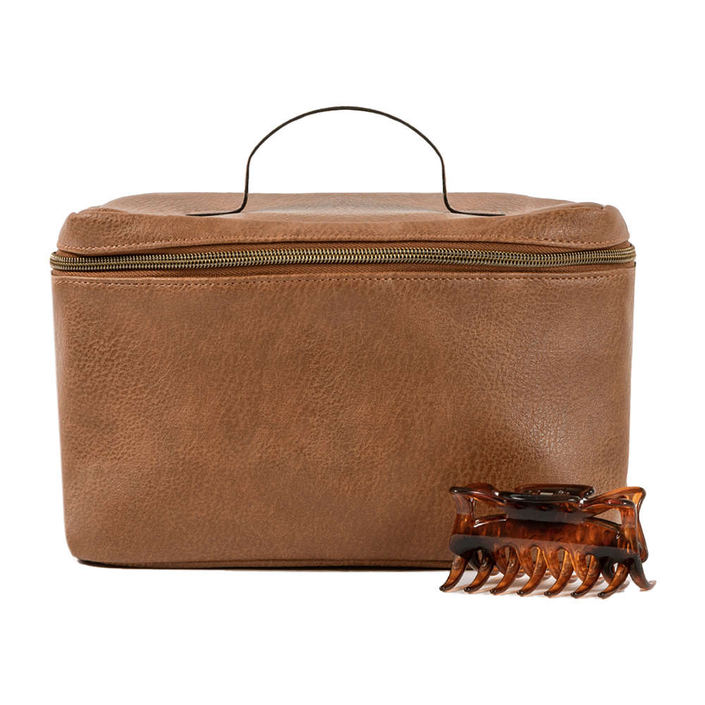 Personalized Faux Leather Train Case