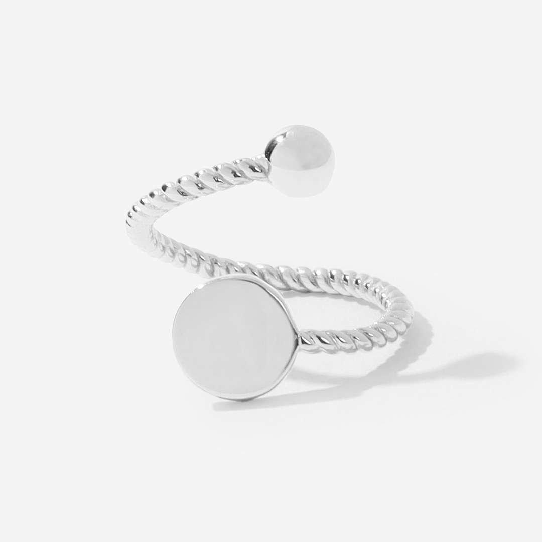 Monogrammed Adjustable Ring - Custom Personalized Rings | Marleylilly