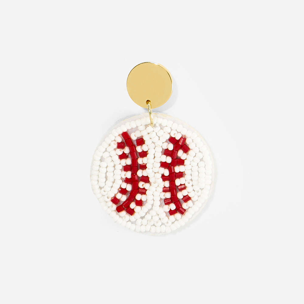 Beaded Baseball Earrings | Marleylilly