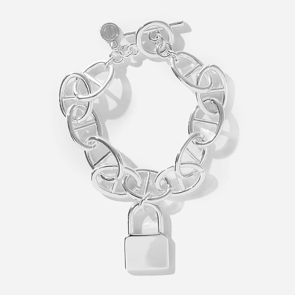 Personalized Padlock Chain Bracelet