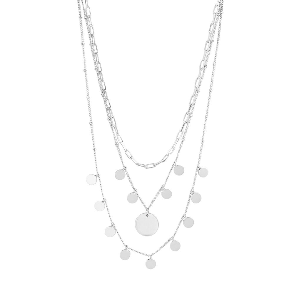 Personalized 3-Layer Necklace | Silver & Gold Options