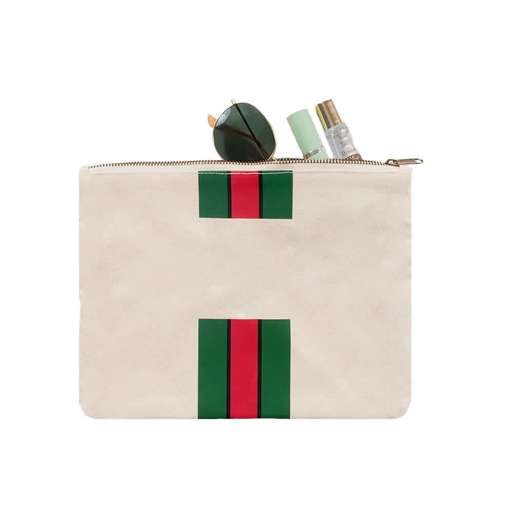 Personalized Canvas Zipper Pouch