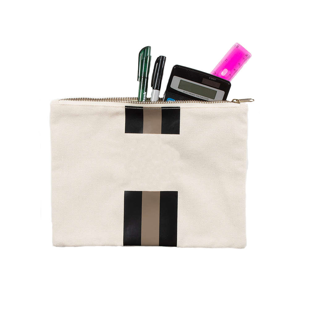 Personalized Canvas Zipper Pouch