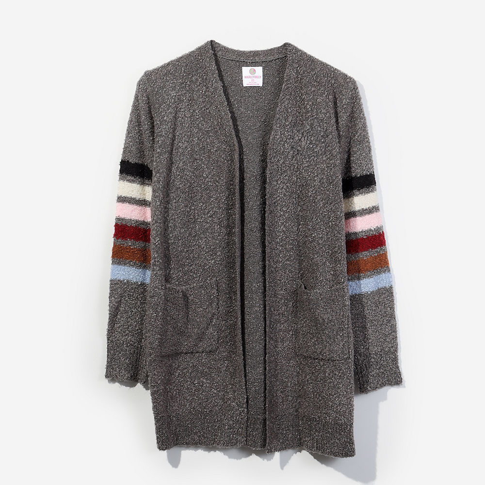 Monogrammed & Oversized Boyfriend Cardigan— Marleylilly