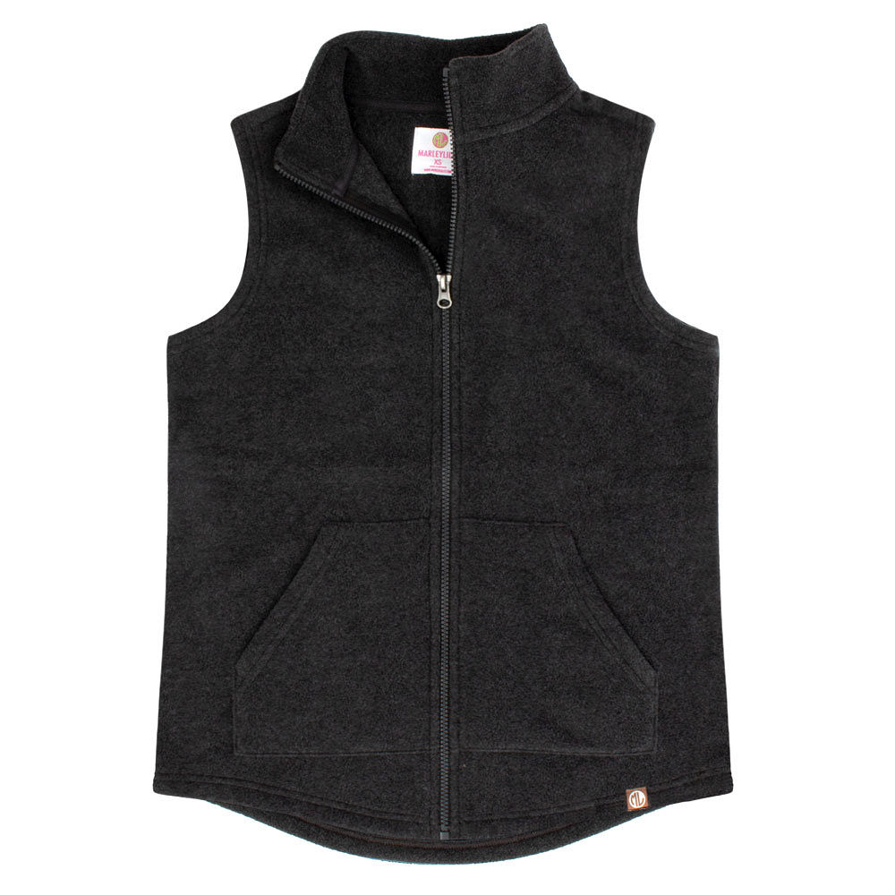 Ladies Personalized Fleece Vests - Marleylilly