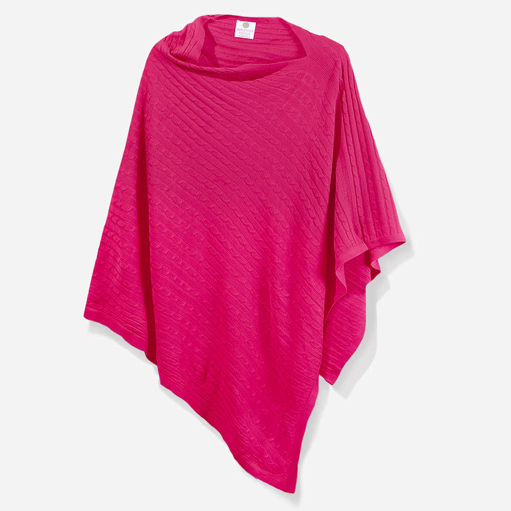 Monogrammed Poncho Sweater Wrap - Marleylilly