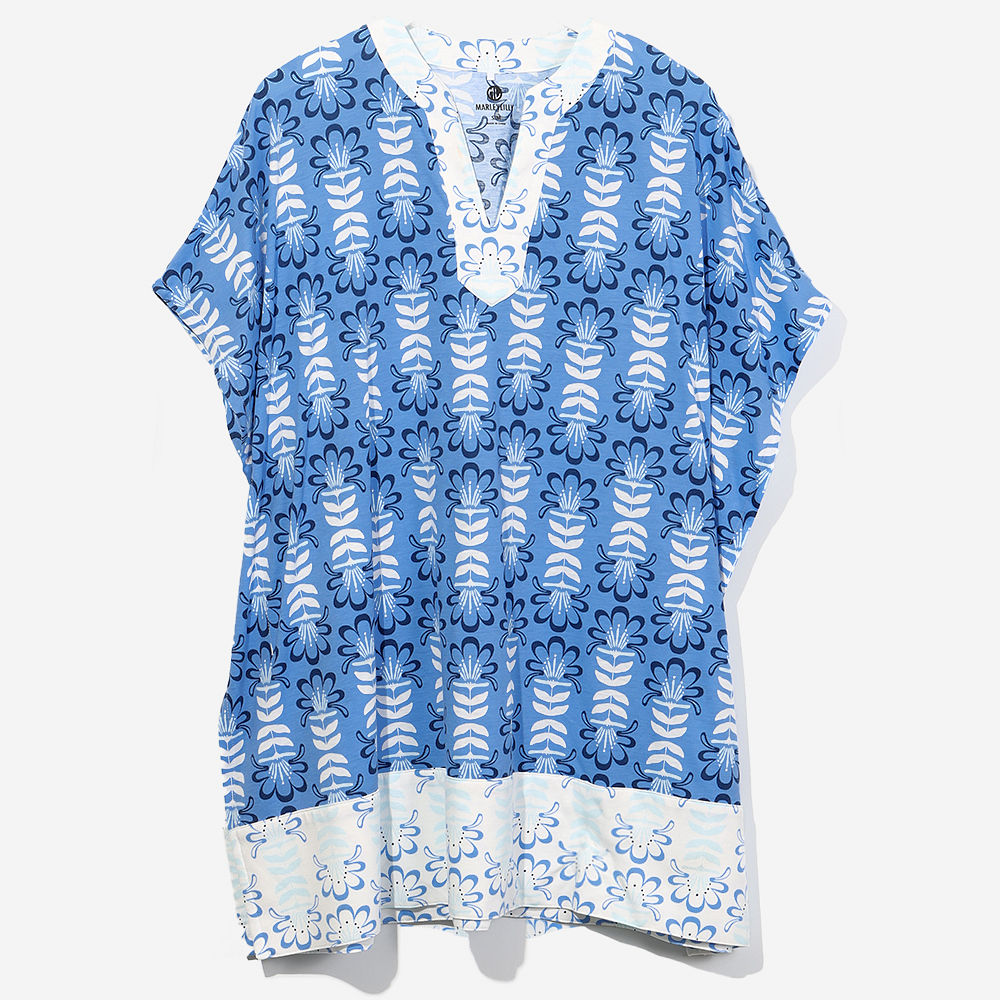 Monogrammed Seersucker Printed Cover Up | Marleylilly