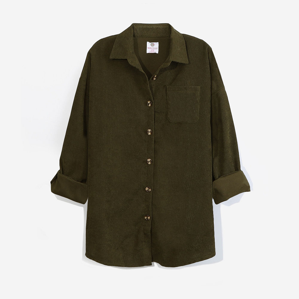 Monogrammed Button Down Shirt Tunic | Marleylilly