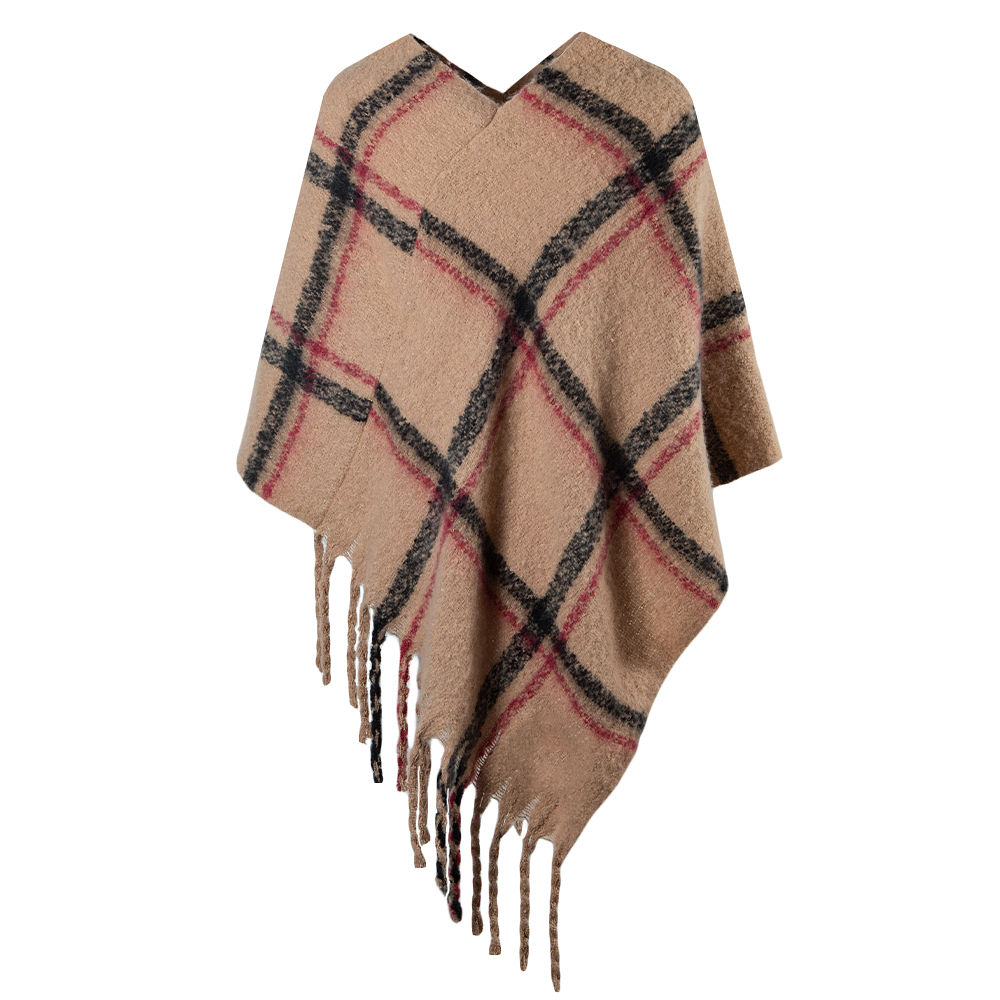 Personalized Plaid Poncho - Marleylilly