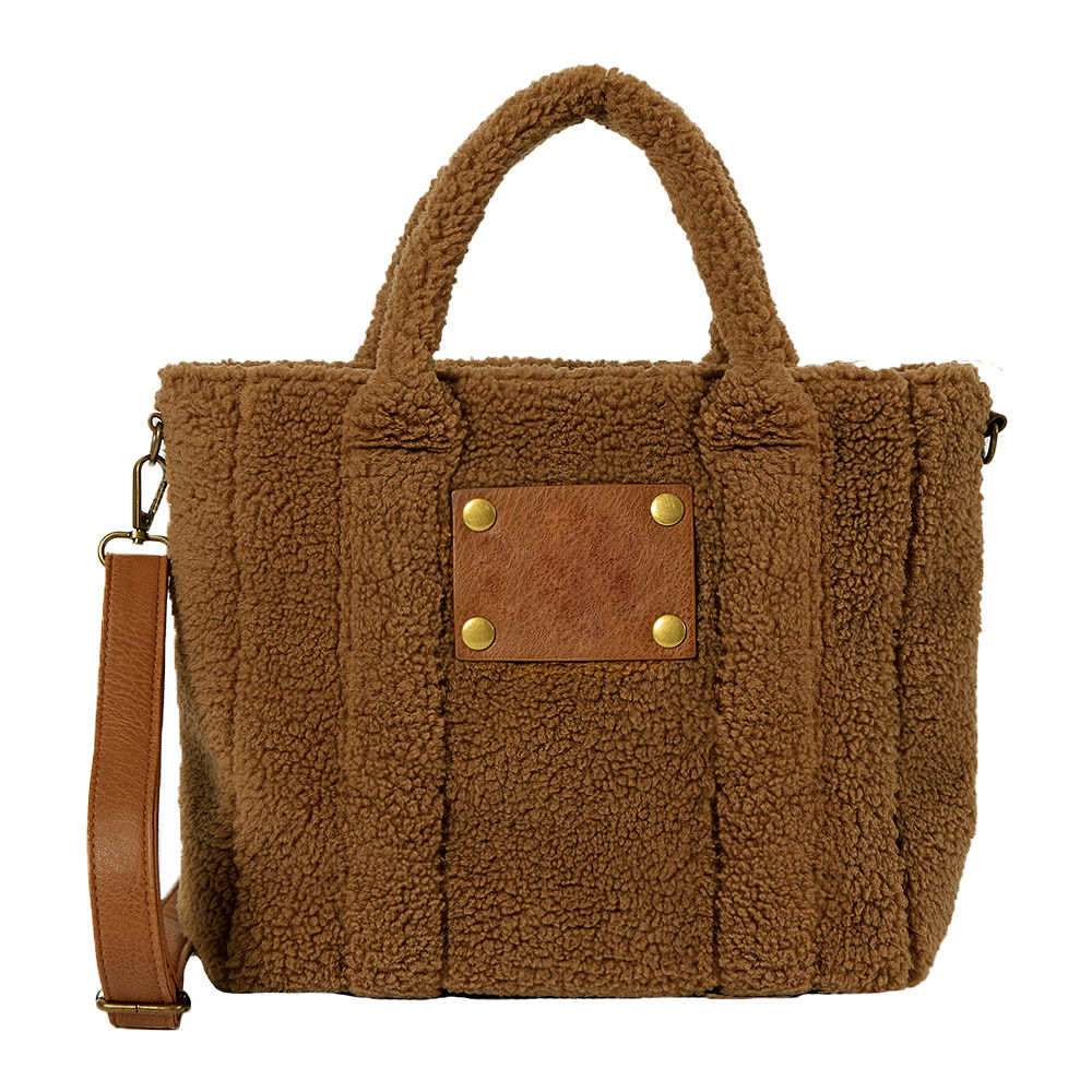 Personalized Sherpa Crossbody Tote