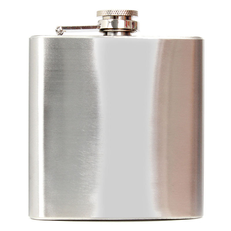 Personalized Silver Flask