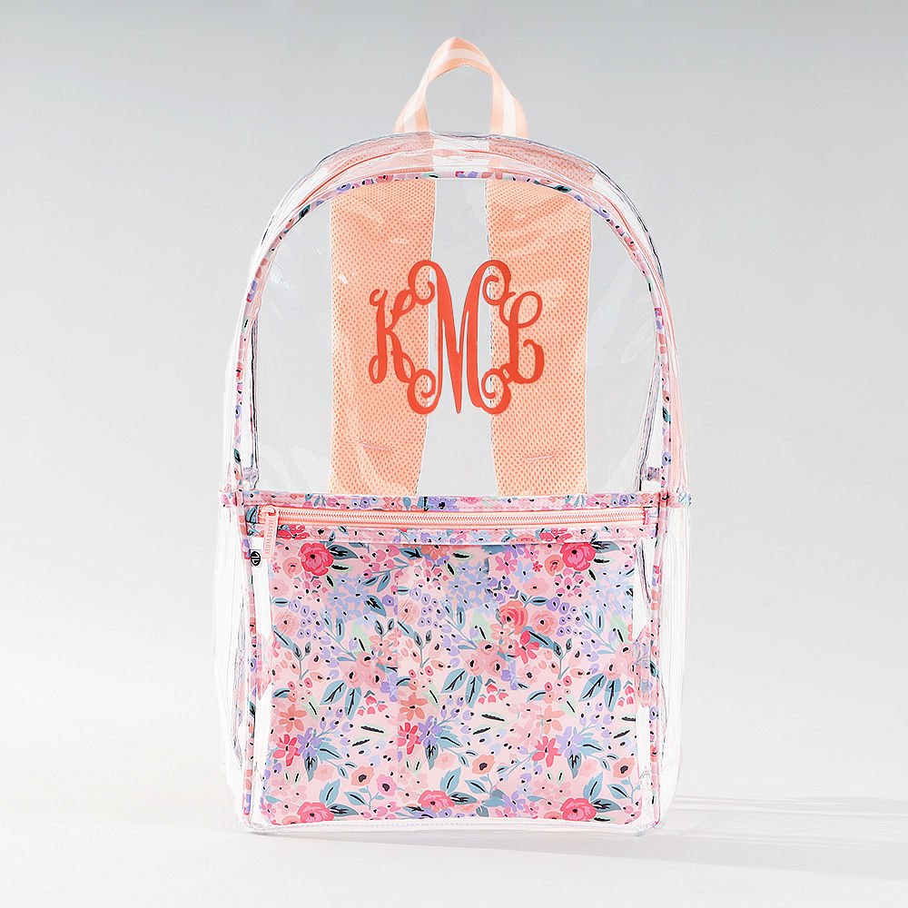 Personalized Clear Backpack Bag | Marleylilly Kids