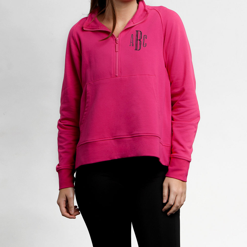 Personalized Quarter Zip Pullover | Marleylilly