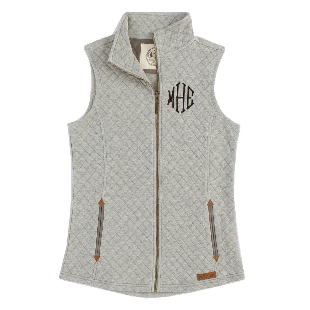 Personalized Quilted Vest – Marleylilly