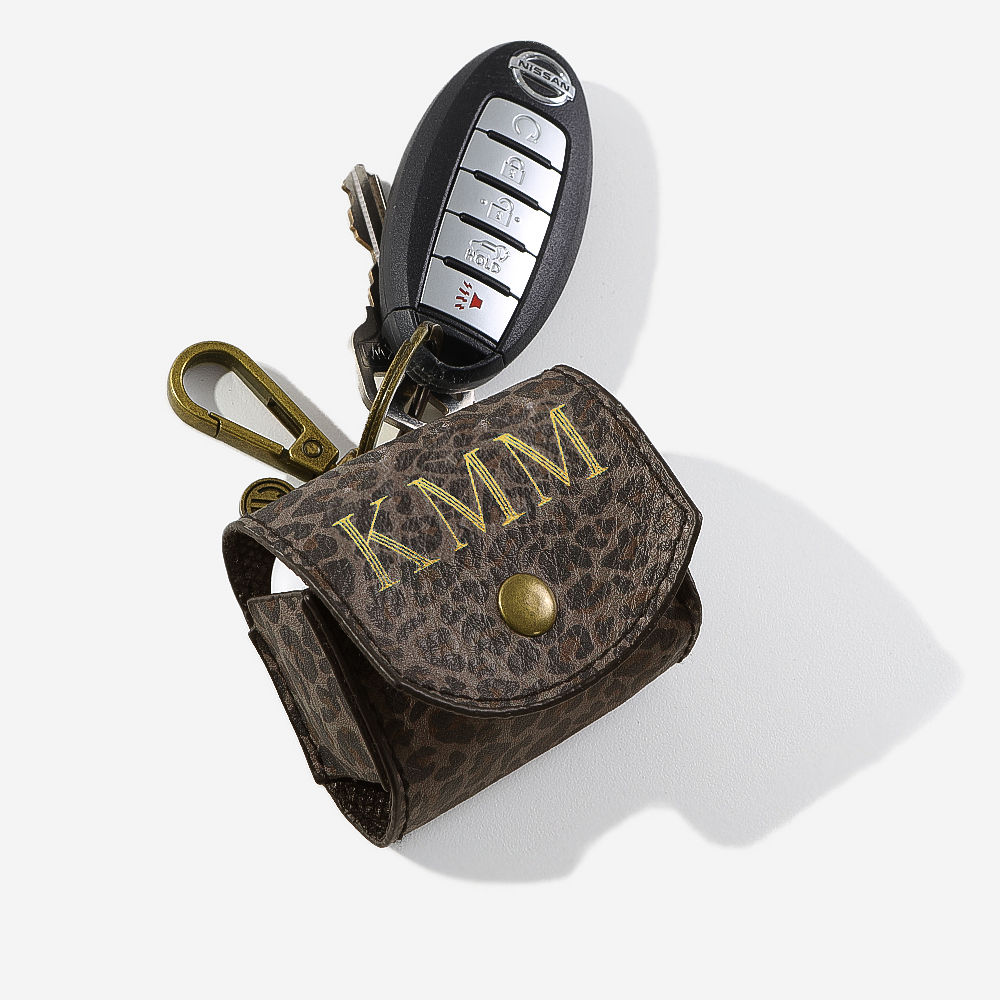 Monogrammed AirPod Case Keychain - Marleylilly