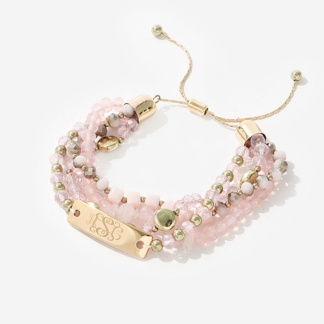 Personalized Beaded Bracelet Stack