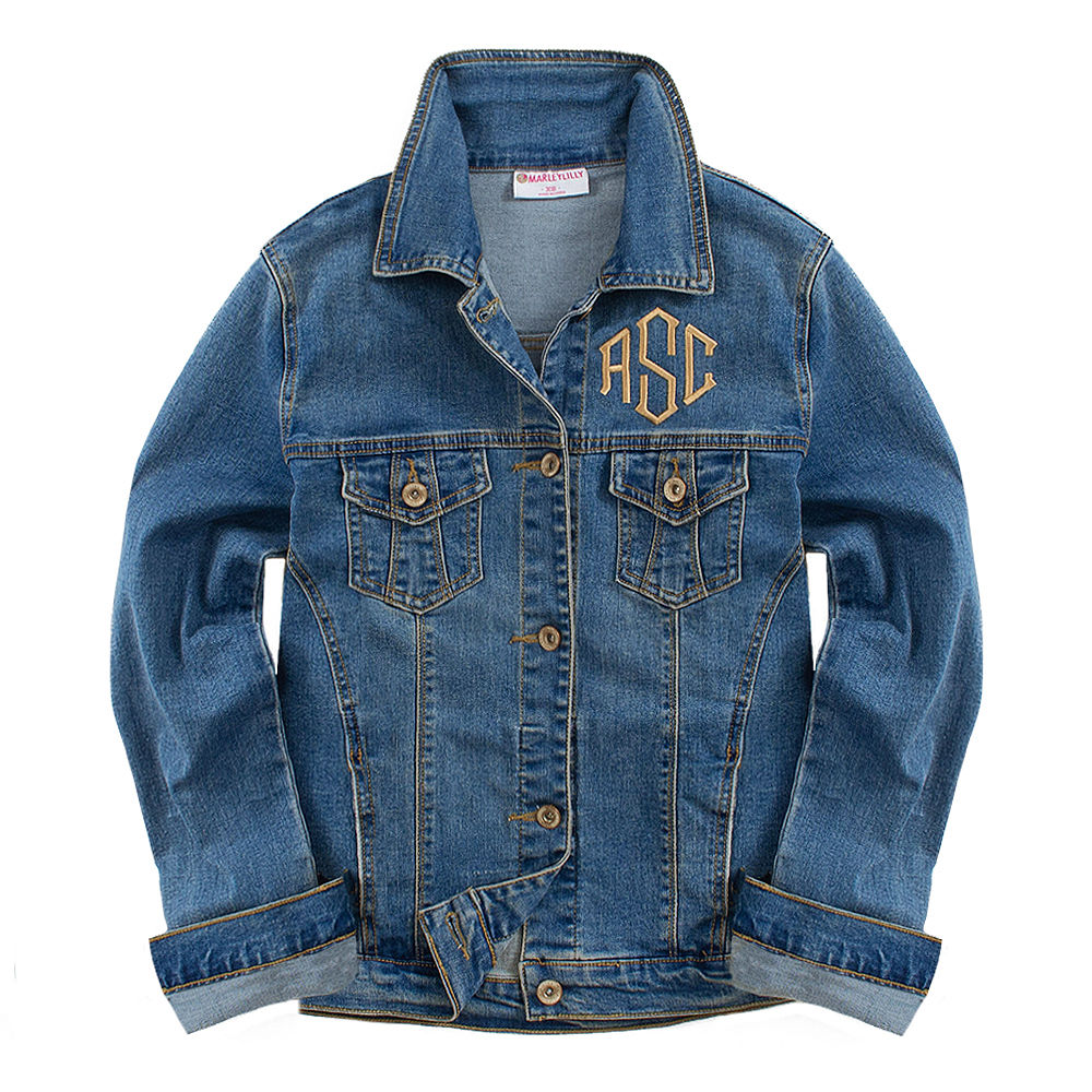 Monogrammed Jean Jacket