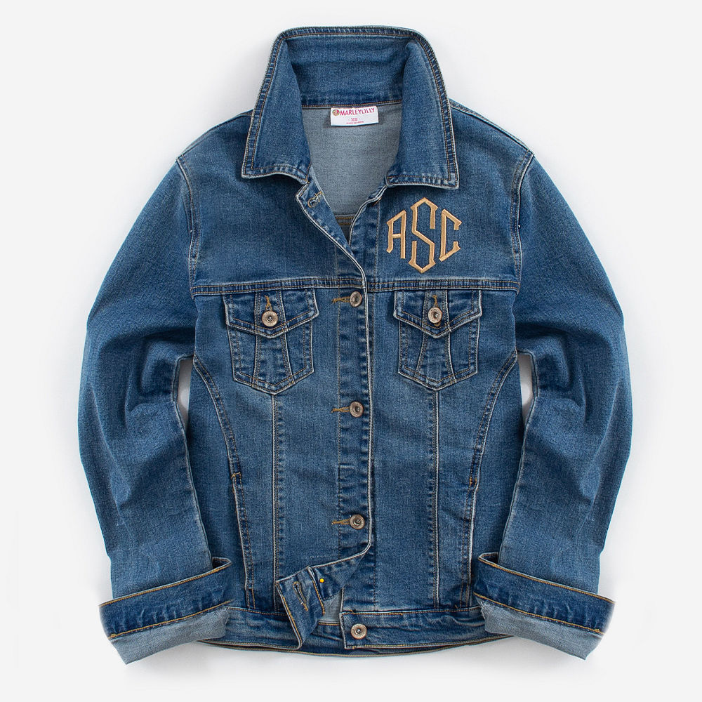 Monogrammed Jean Jacket