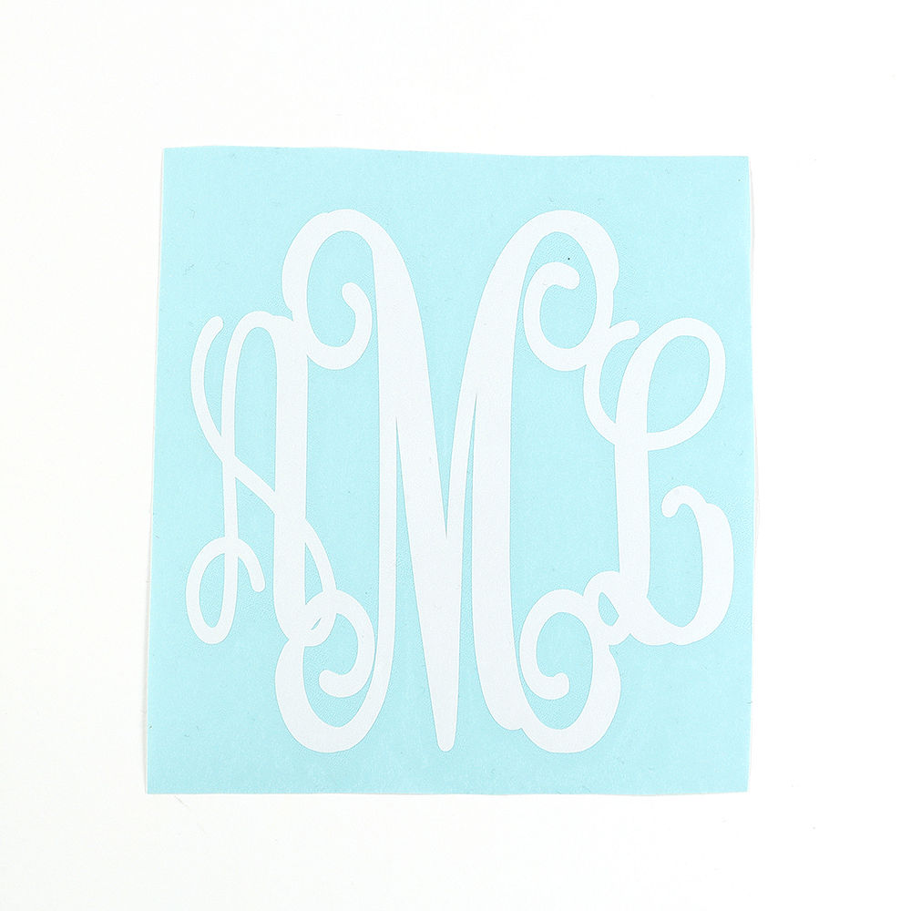 Monogrammed 5 inch Decal Sticker - High-Quality Vinyl | Marleylilly
