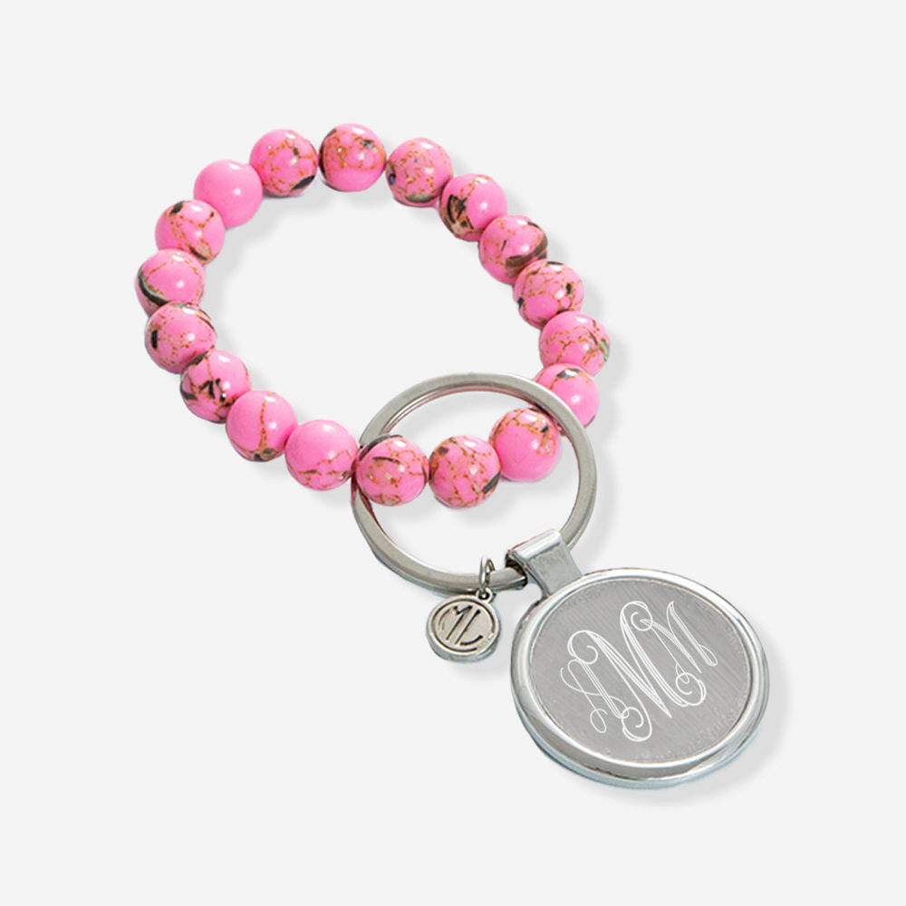 Personalized Marble Key Ring