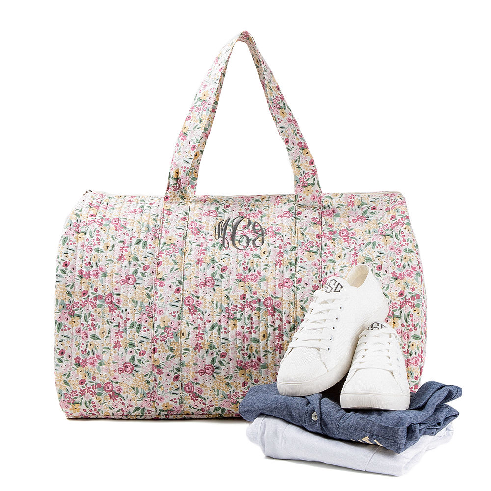 Personalized Quilted Weekender | Marleylilly