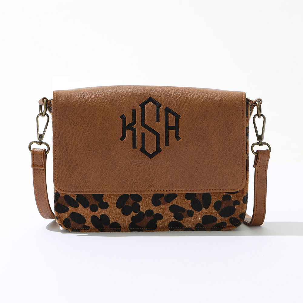 Personalized Faux Leather Crossbody