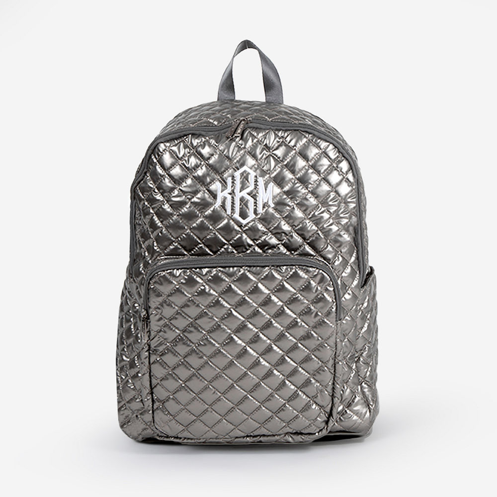 Personalized Diamond Quilted Laptop Backpack - From Marleylilly