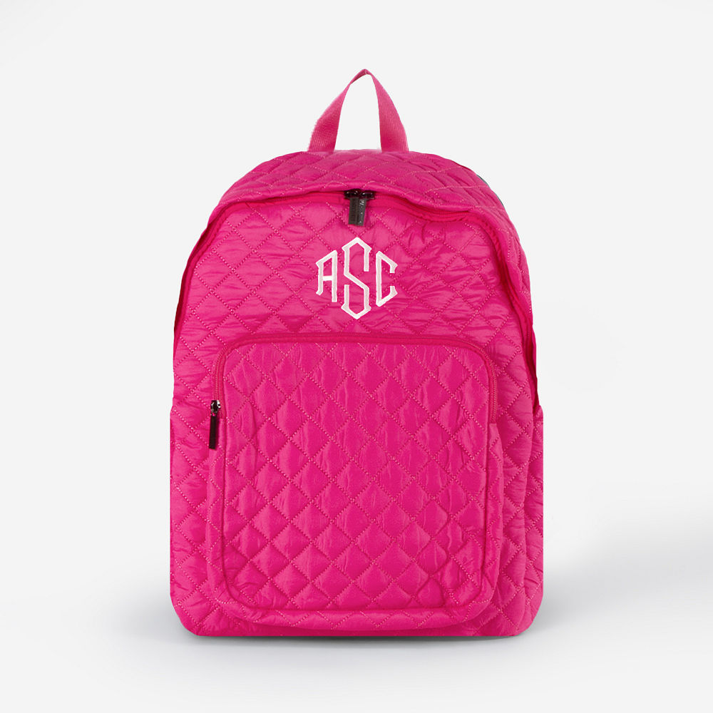 Personalized Diamond Quilted Laptop Backpack - From Marleylilly