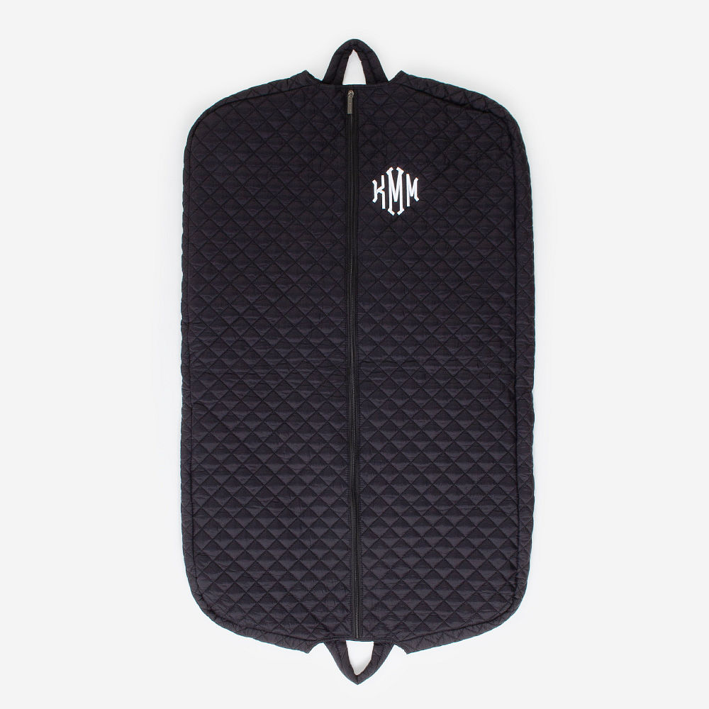 Personalized Diamond Quilted Garment Bag