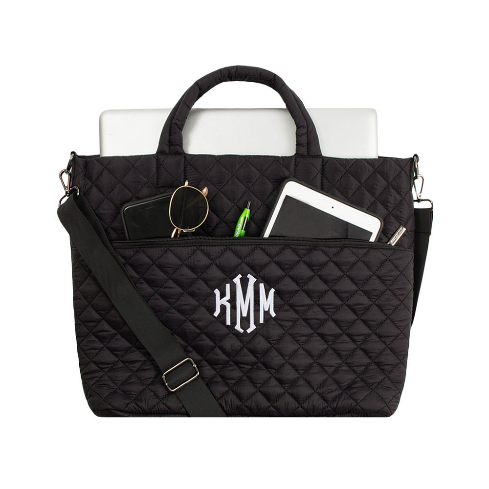 Personalized Quilted Laptop Bag