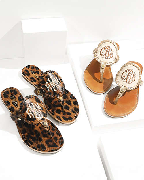 Personalized Monogram Sandals for Sale | Marleylilly
