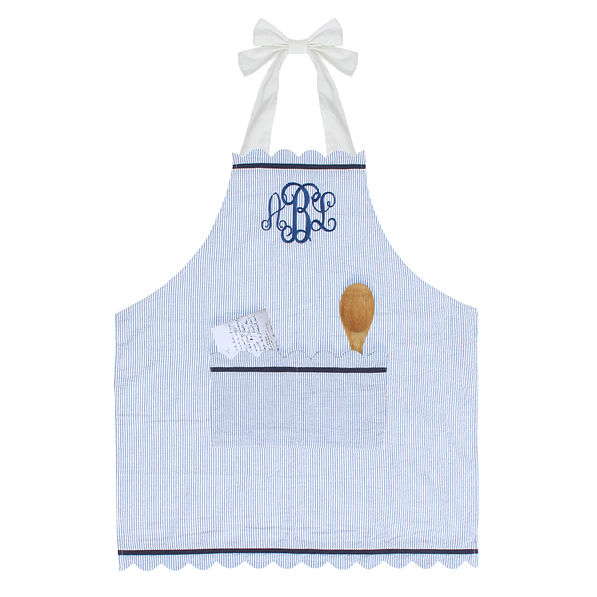 Monogrammed Scalloped Apron - Custom Cooking Aprons | Marleylilly