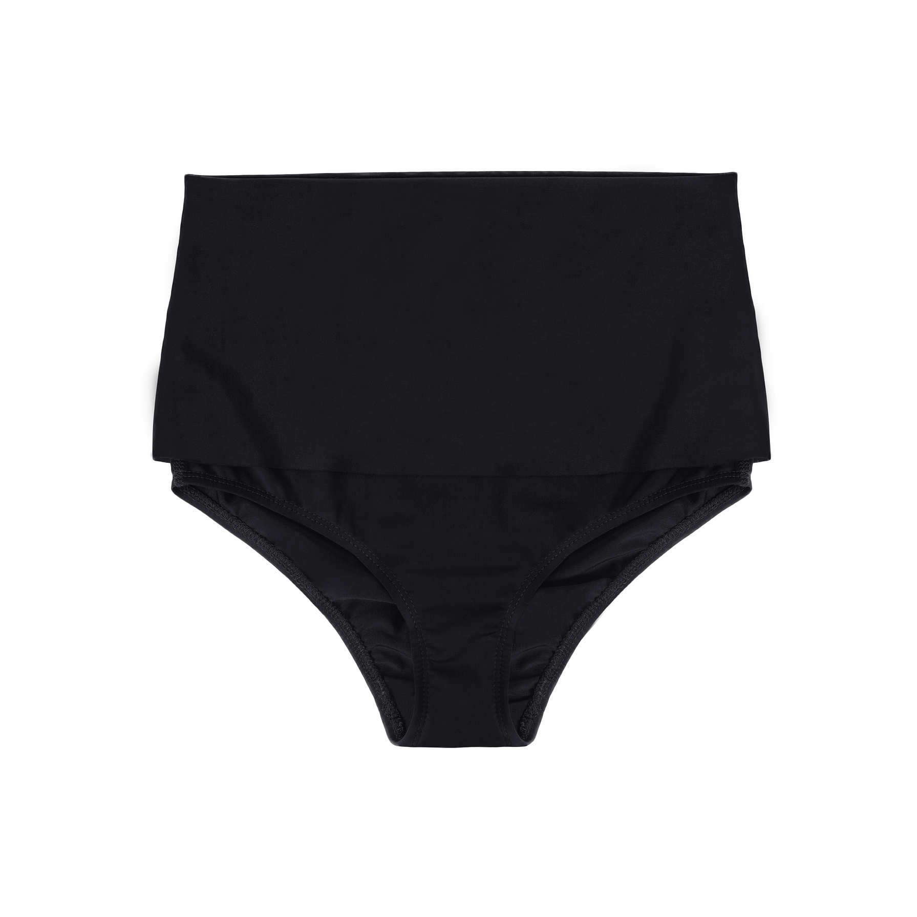 High-Waist Foldover Bottoms - Fold Down Bikini Brief