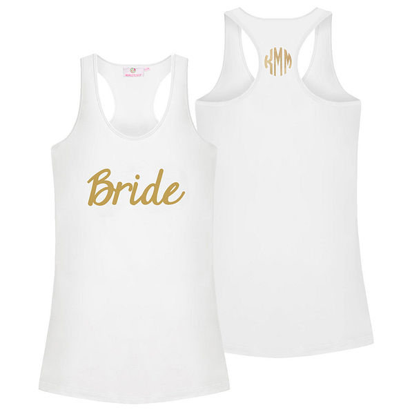Monogrammed Bride Tank Top