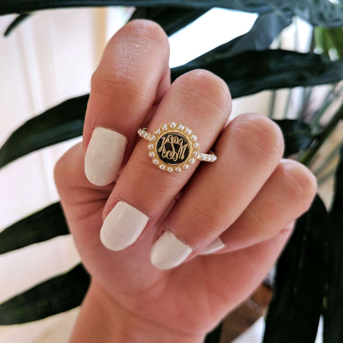 Personalized Gold Ring