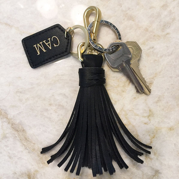 Womens Personalized Tassel Key Fob Marleylilly
