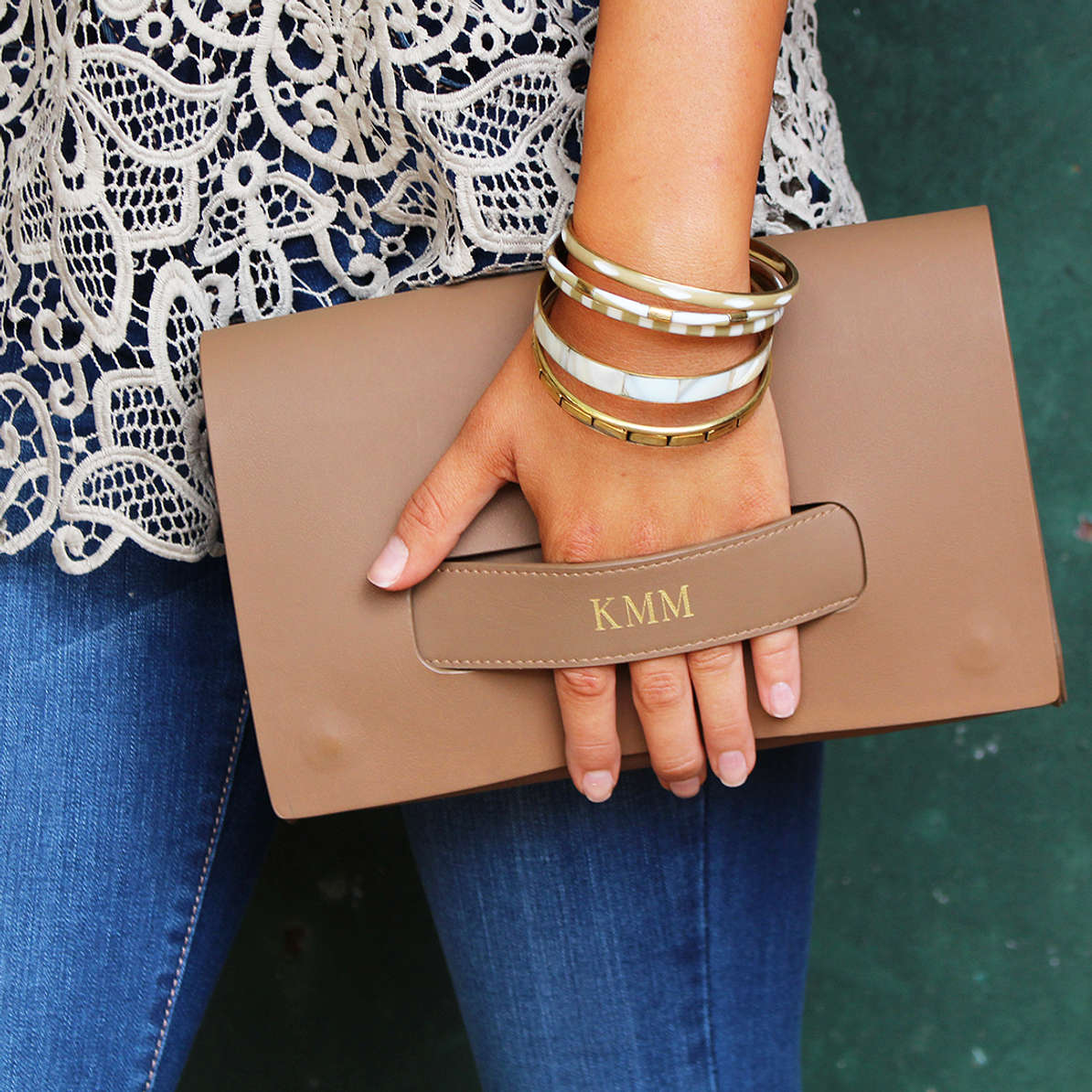 Monogrammed Clutch