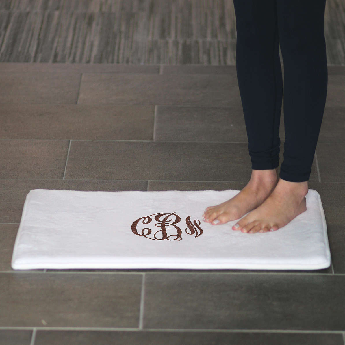 Monogrammed Bath Mat