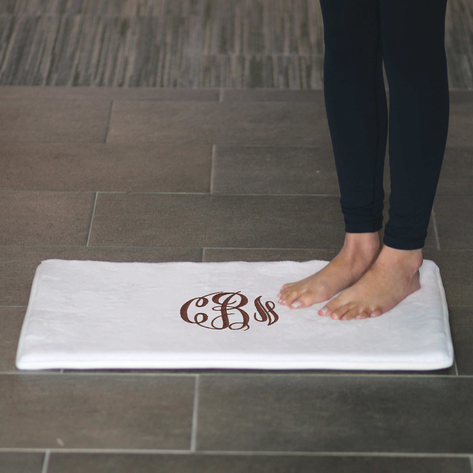 Monogrammed Bath Mat