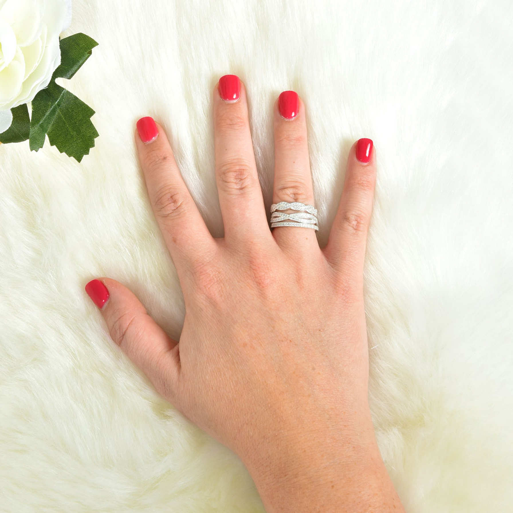 Sterling Silver Stackable Ring Set - Marleylilly