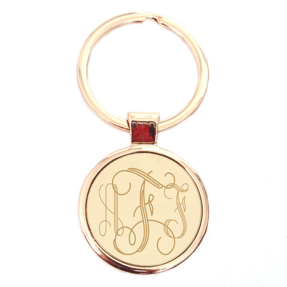 Engraved Round Key Chain - Marleylilly
