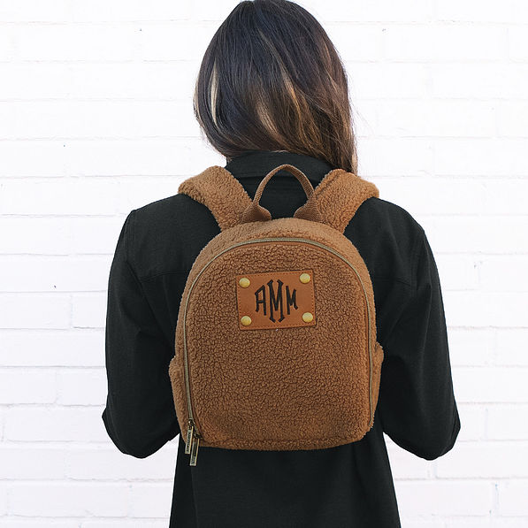 Personalized Mini Sherpa Backpack