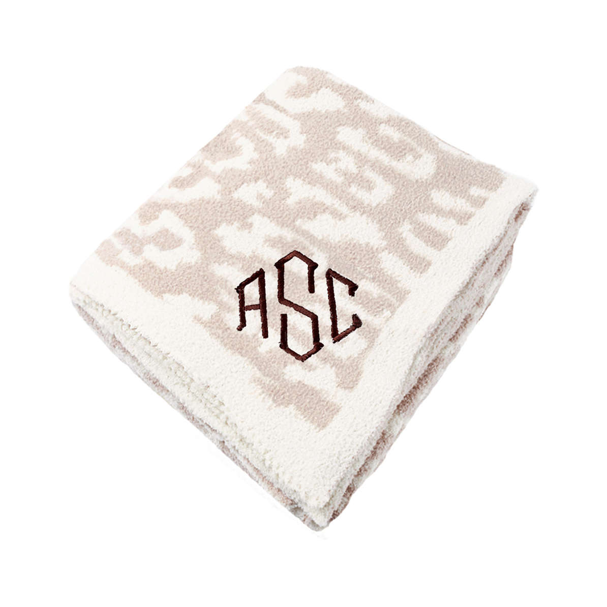 Monogrammed Cozy Throw - From Marleylilly