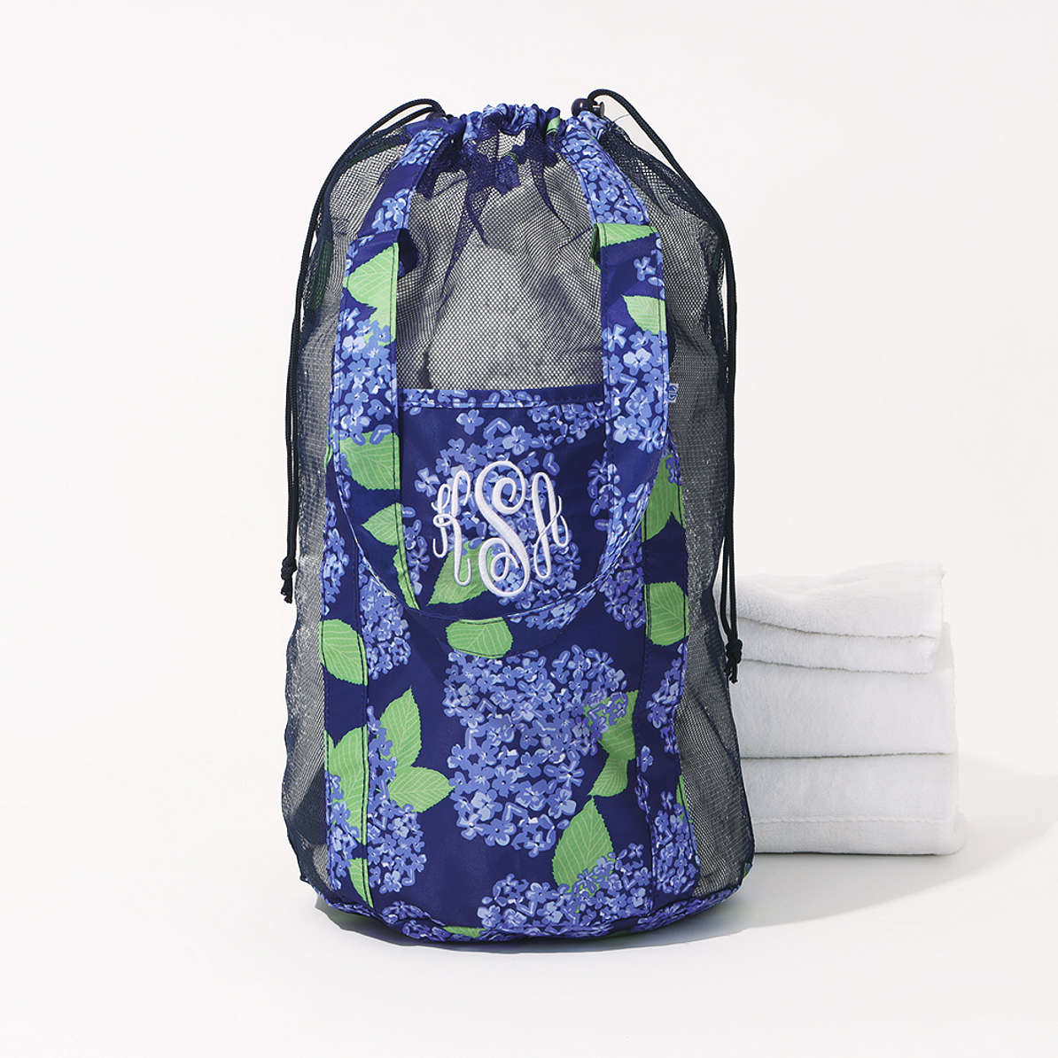 Personalized Travel Packable Laundry Bag | Marleylilly