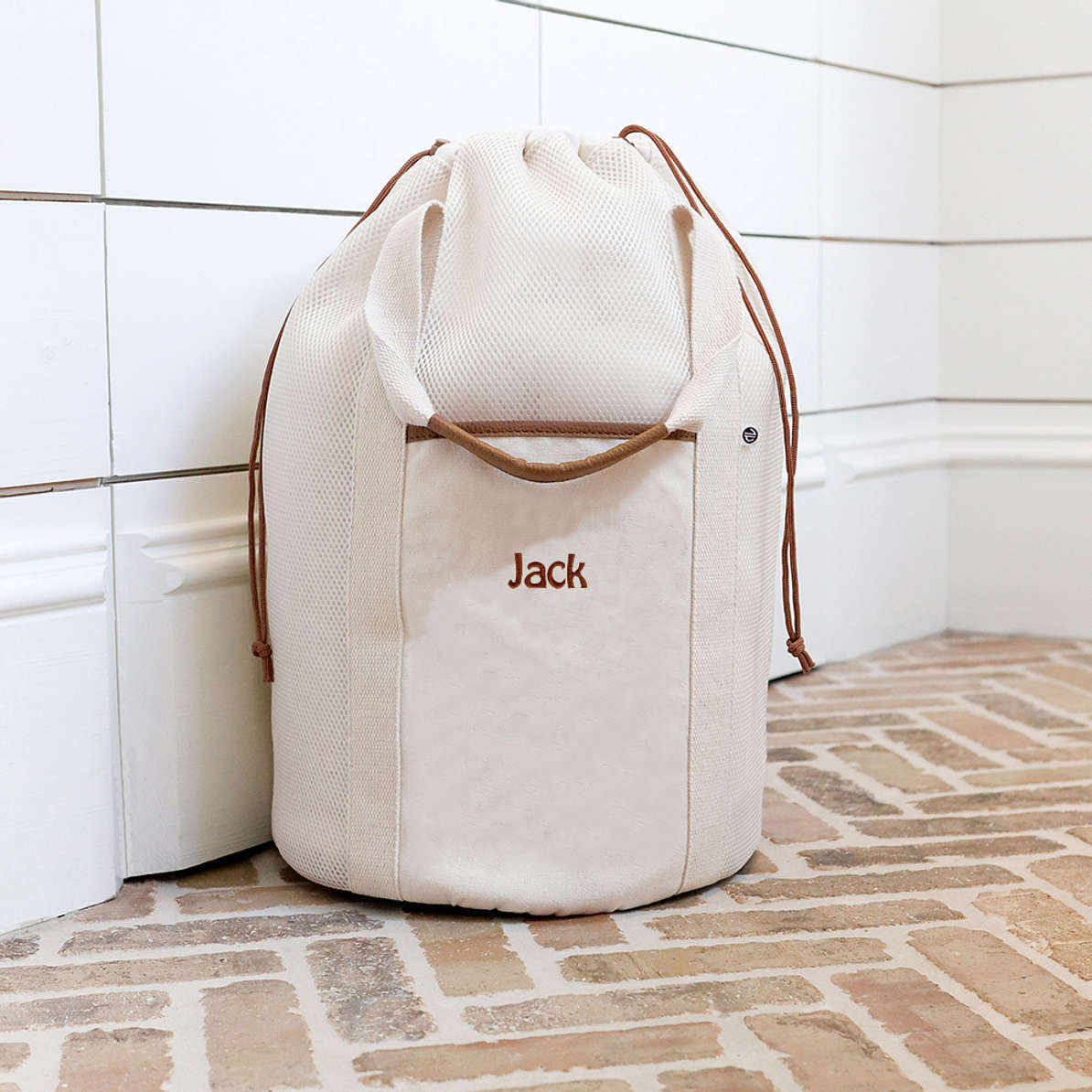 Personalized Travel Packable Laundry Bag | Marleylilly